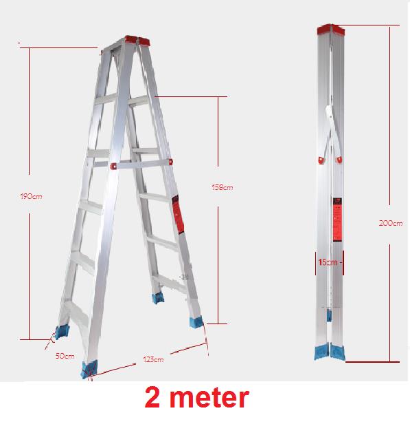 Aluminium Ladder 6/5/4 Step 2 Meter (end 3/5/2020 10:15 PM)