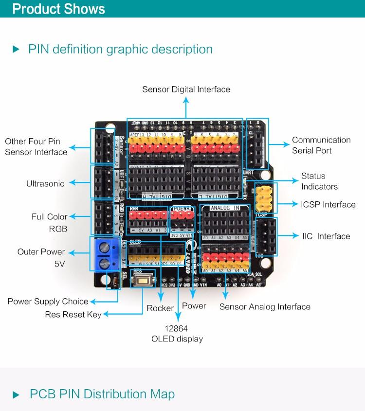 Arduino Sensor Shield V5.0 Arduino Sensor Shield V5.0