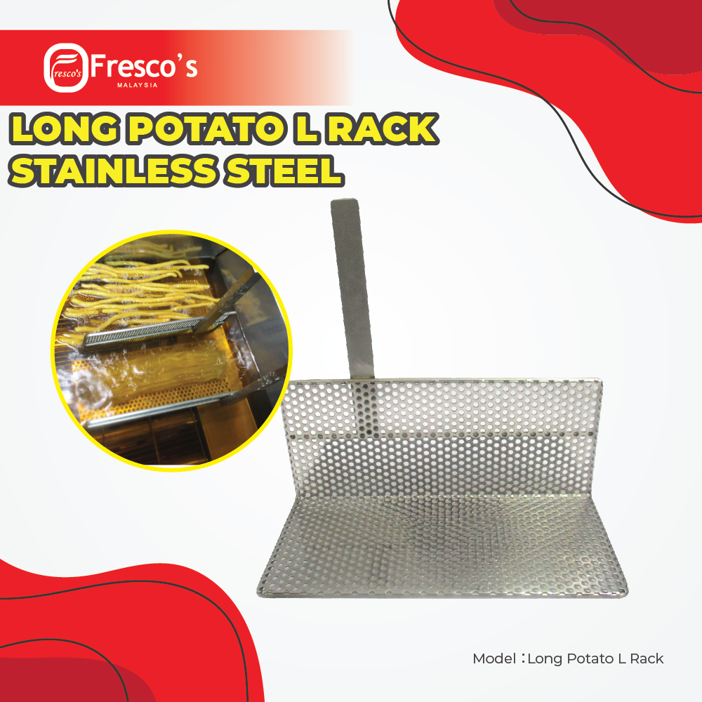 Long Potato L Rack Stainless Steel