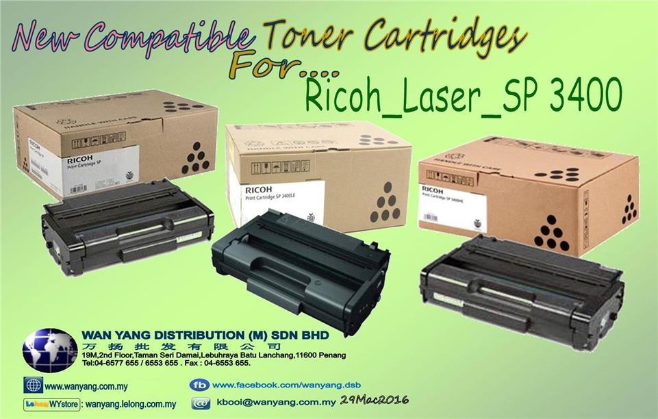 Ricoh Laser SP 3400 Compatible MONO (end 2/22/2024 12:00 AM)