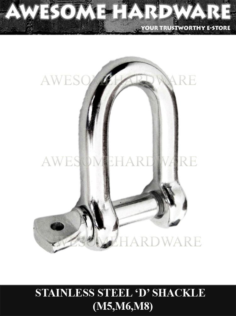 STAINLESS STEEL SHACKLE CLAMP D CLAMP (end 9/6/2019 1:15 PM)