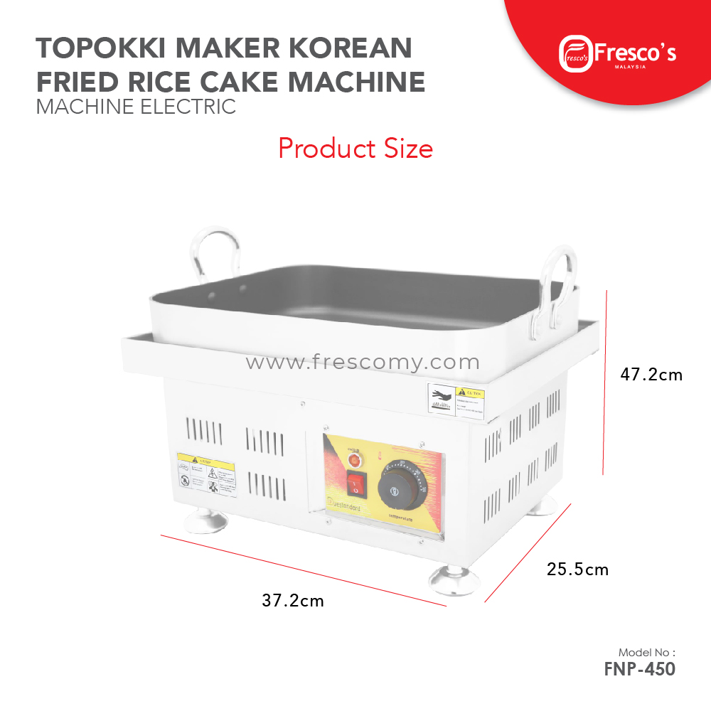 Topokki Maker Korean Fried Rice Cake Machine |Tteokbokki Kor